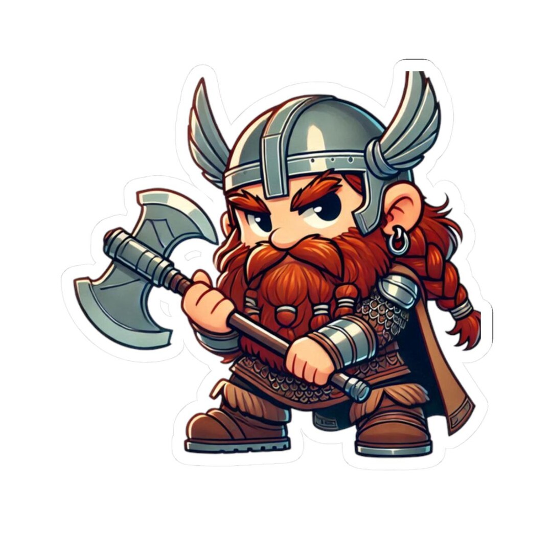 LOTR Inspired Decals, Gimli, Laptop Decals, Cute Characters for Fans ...