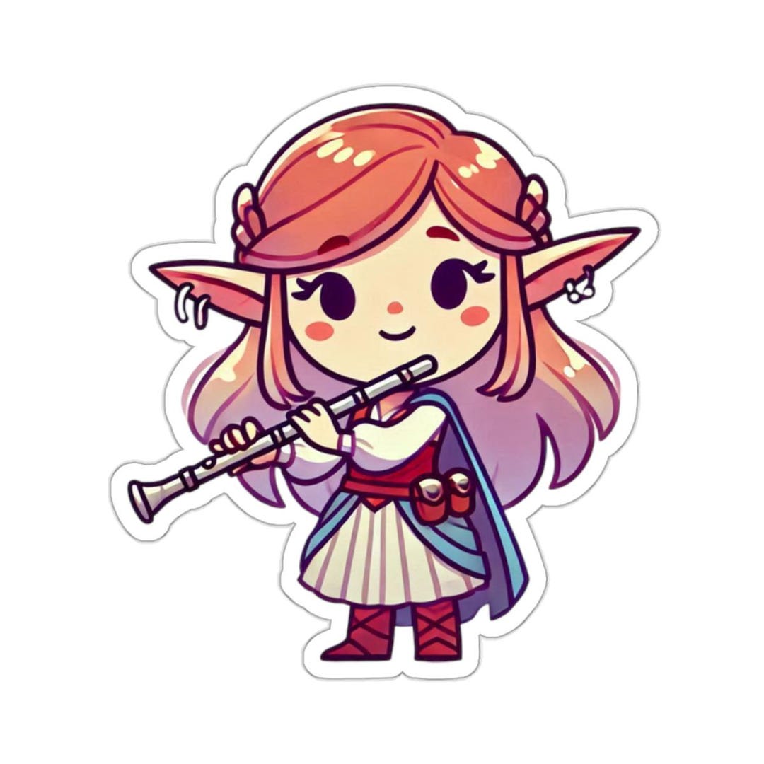 Elf Bard Cute Playable Characters TTRPG RPG High Fantasy Dnd Cute Style ...