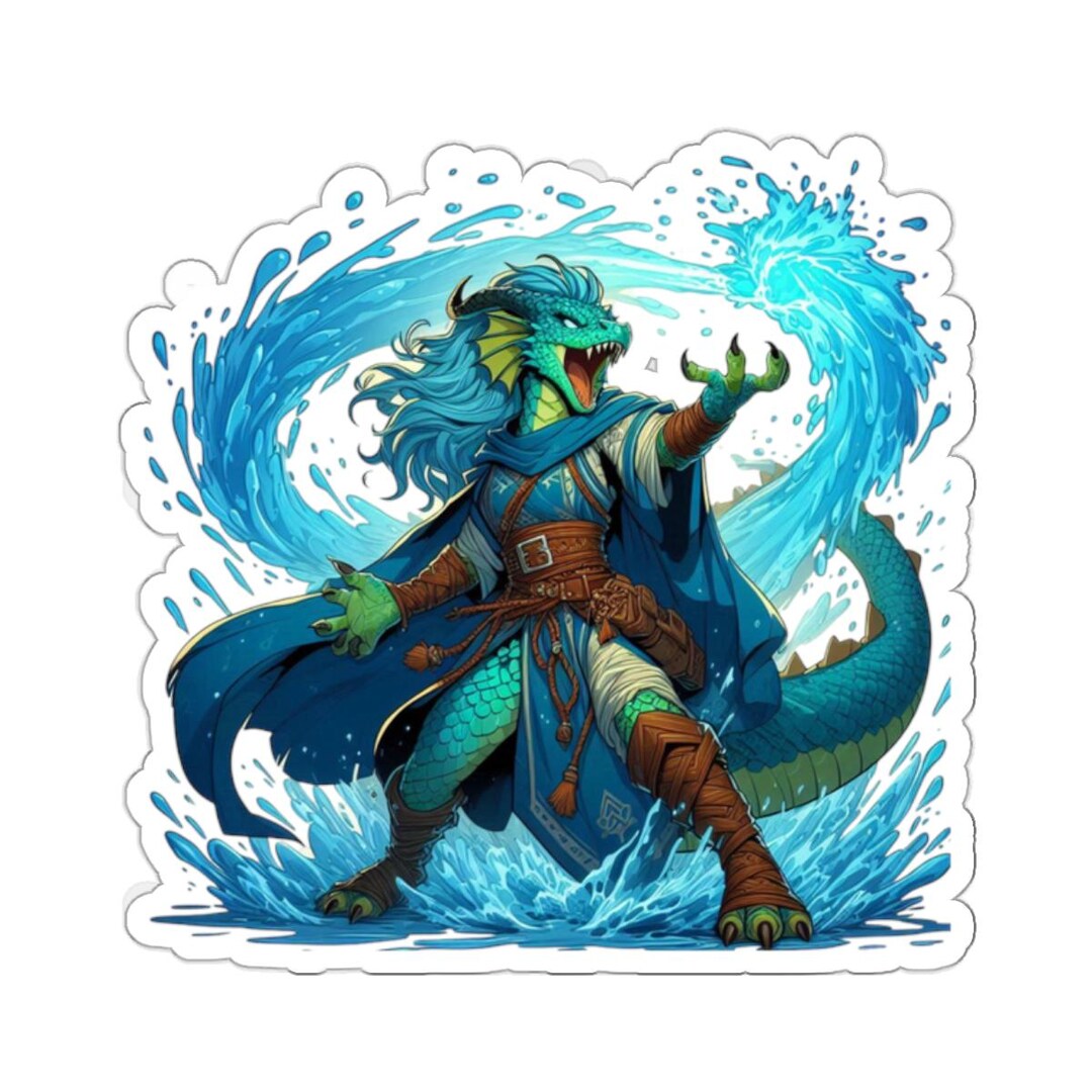 Fantasy Dnd/ttrpg Dragonborn Druid Character Stickers Gifts for Gamers ...