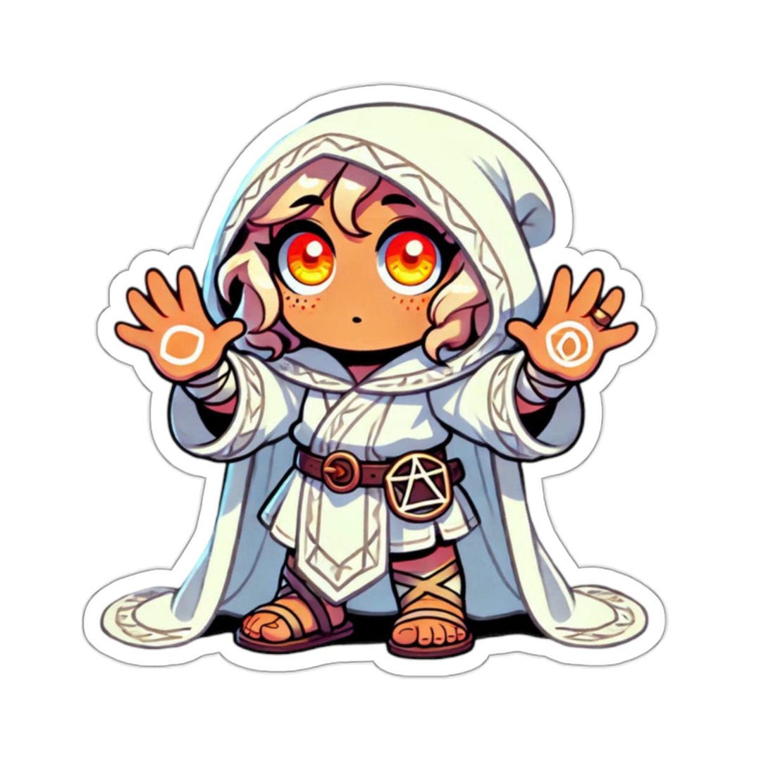 Halfling Cleric Decal, Dnd Sticker, TTRPG Decals, Gaming Fan Gift ...