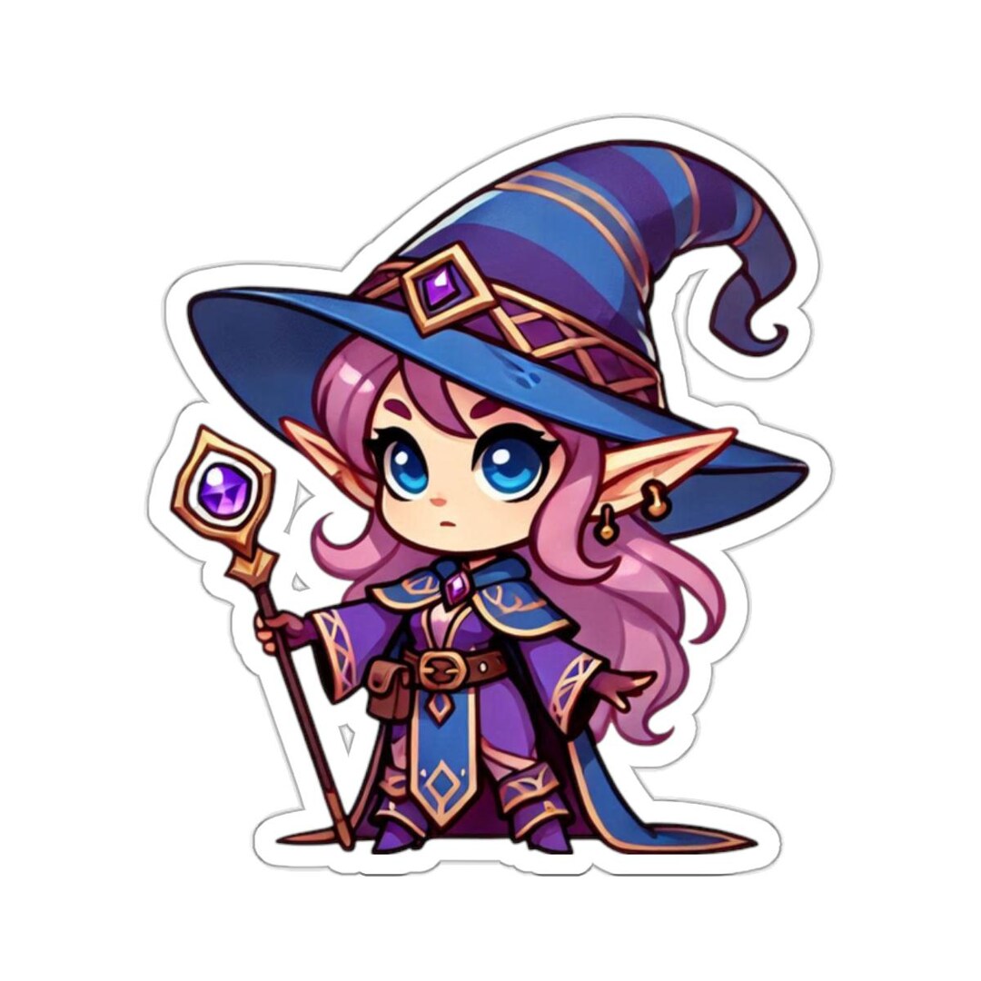 Elf Wizard Cute Playable Characters TTRPG RPG High Fantasy Dnd Cute ...