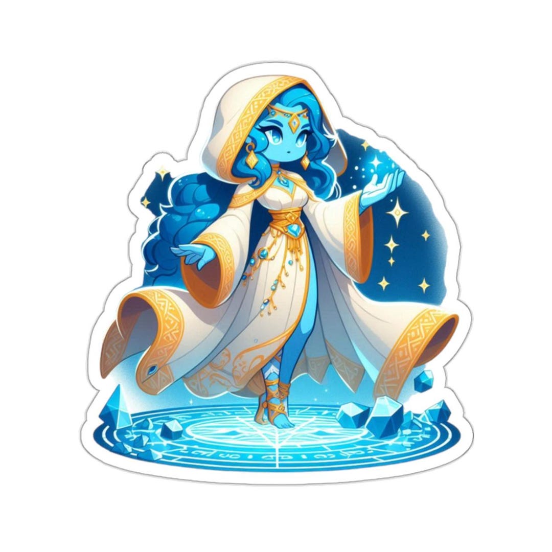 Playable TTRPG, Celestial Cleric, Dnd Characters, Kiss-cut Stickers ...