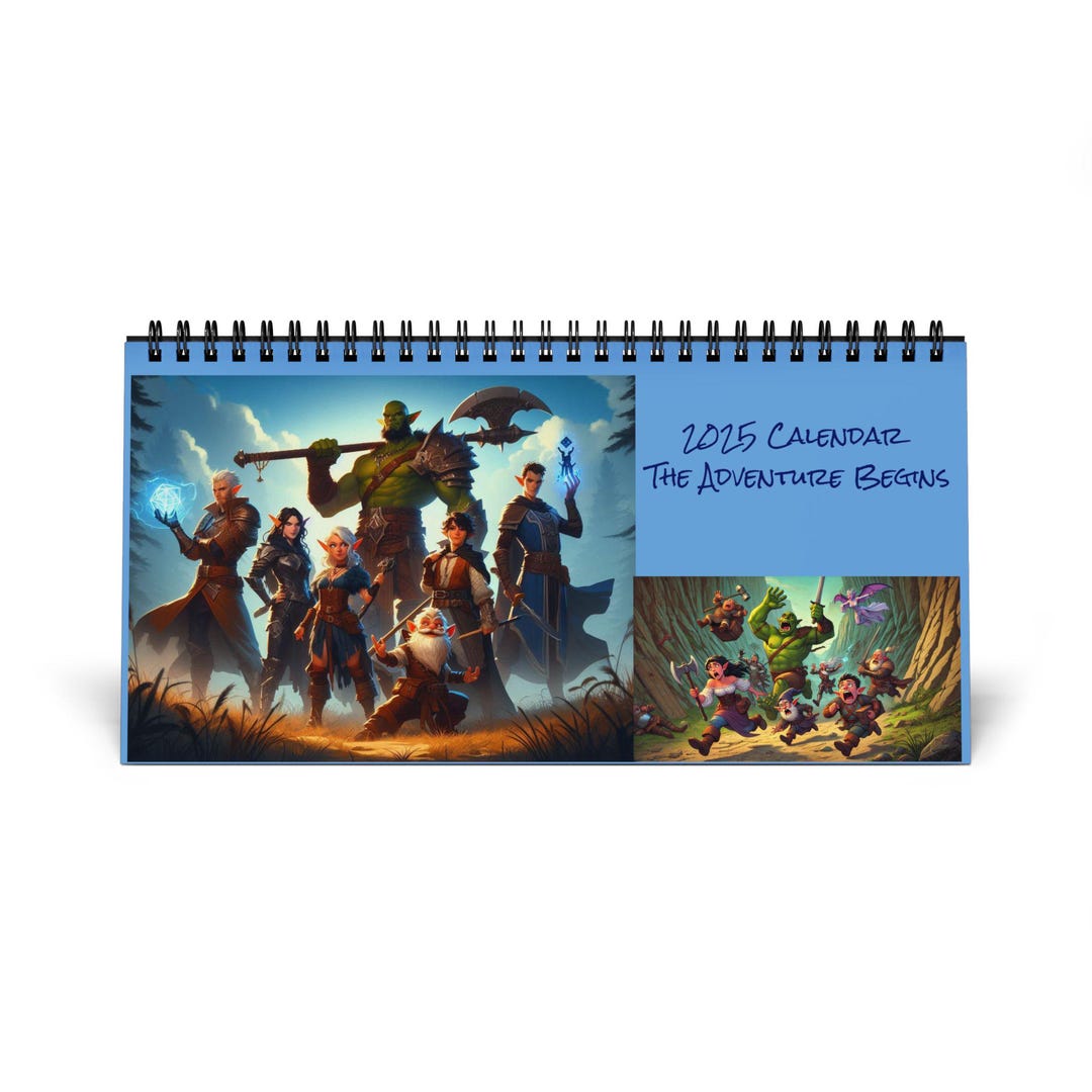 Adventurers' TTRPG Calendar, Heroes, Brighten Your Day and Year With ...