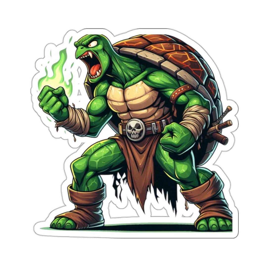 Turtle Barbarian Stickers, TTRPG, Dnd Decal, Gaming Fantasy Gift, M - Etsy
