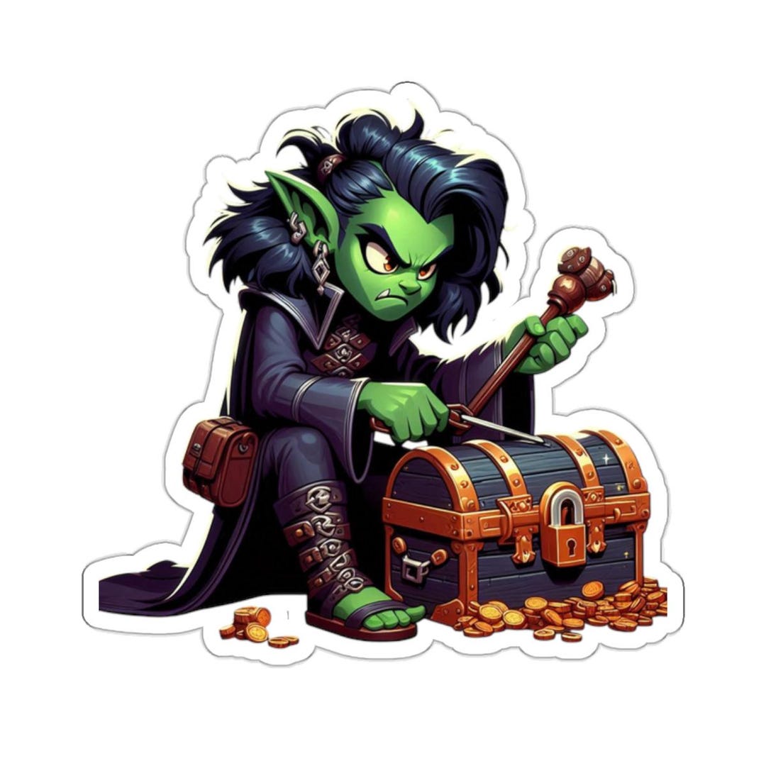 Goblin Rogue Stickers, TTRPG, Dnd Decal, Gaming Fantasy Gift, F - Etsy
