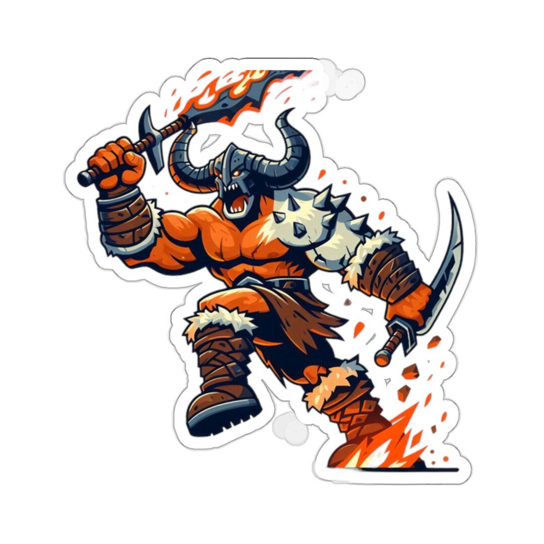 Goliath Barbarian Sticker: Playable Dnd Character, TTRPG Decal - Etsy