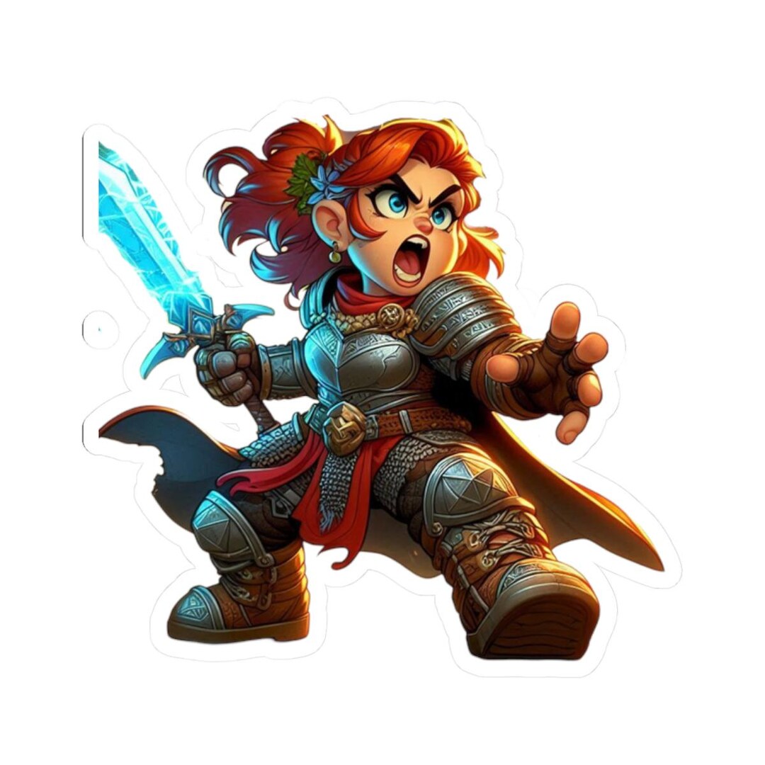 Dwarf Barbarian Sticker: Playable Dnd Character, TTRPG Gift - Etsy