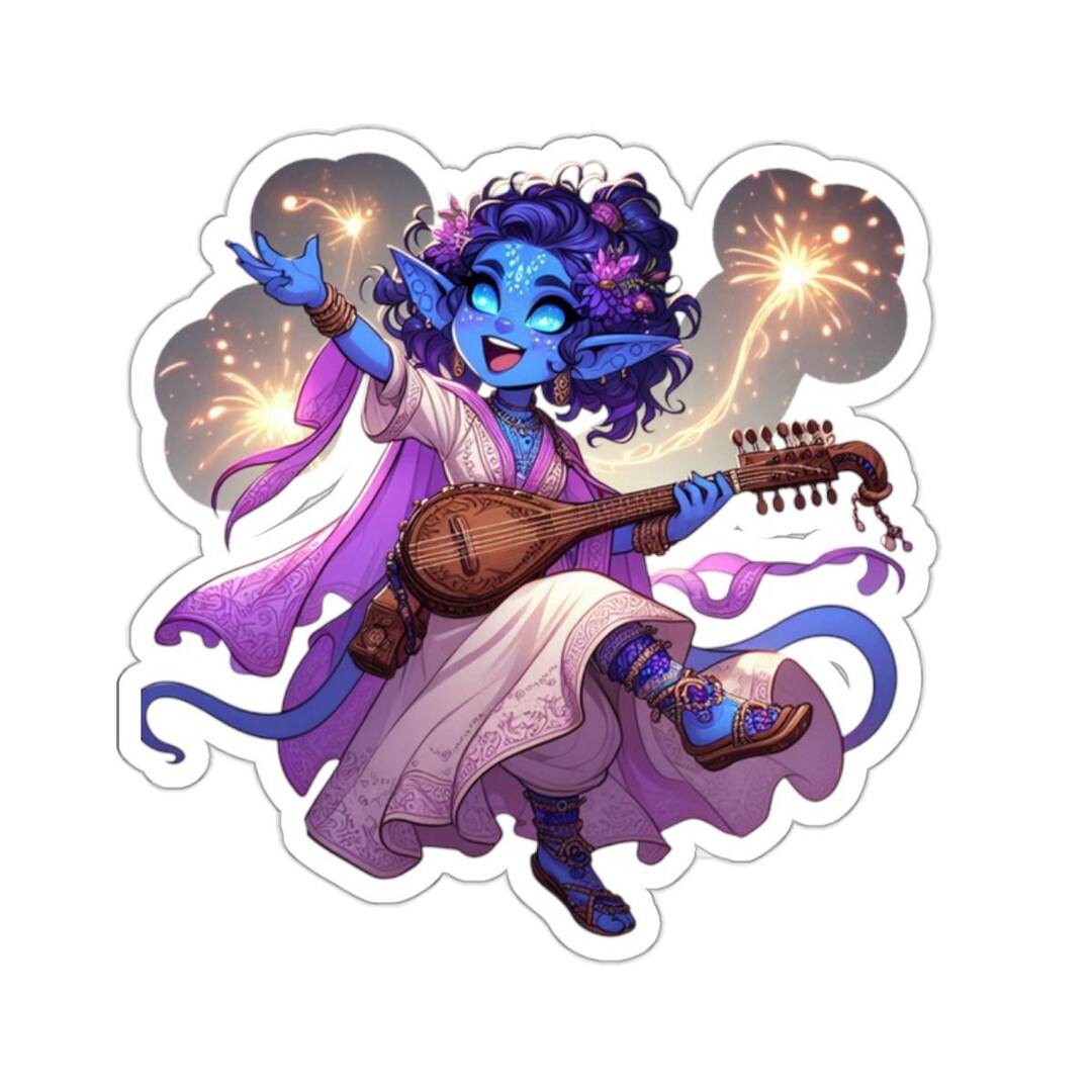 Changeling Bard Stickers, TTRPG, Dnd Decal, Gaming Fantasy Gift, F - Etsy