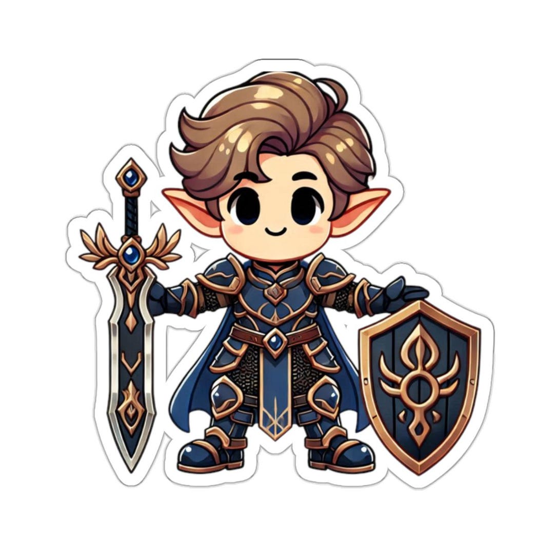 Elf Paladin Cute Playable Characters TTRPG RPG High Fantasy Dnd Cute ...
