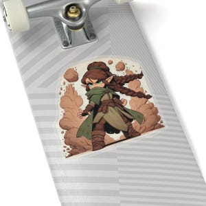 Playable TTRPG, Dwarf Druid, Dnd Characters, Kiss-cut Stickers, Species ...