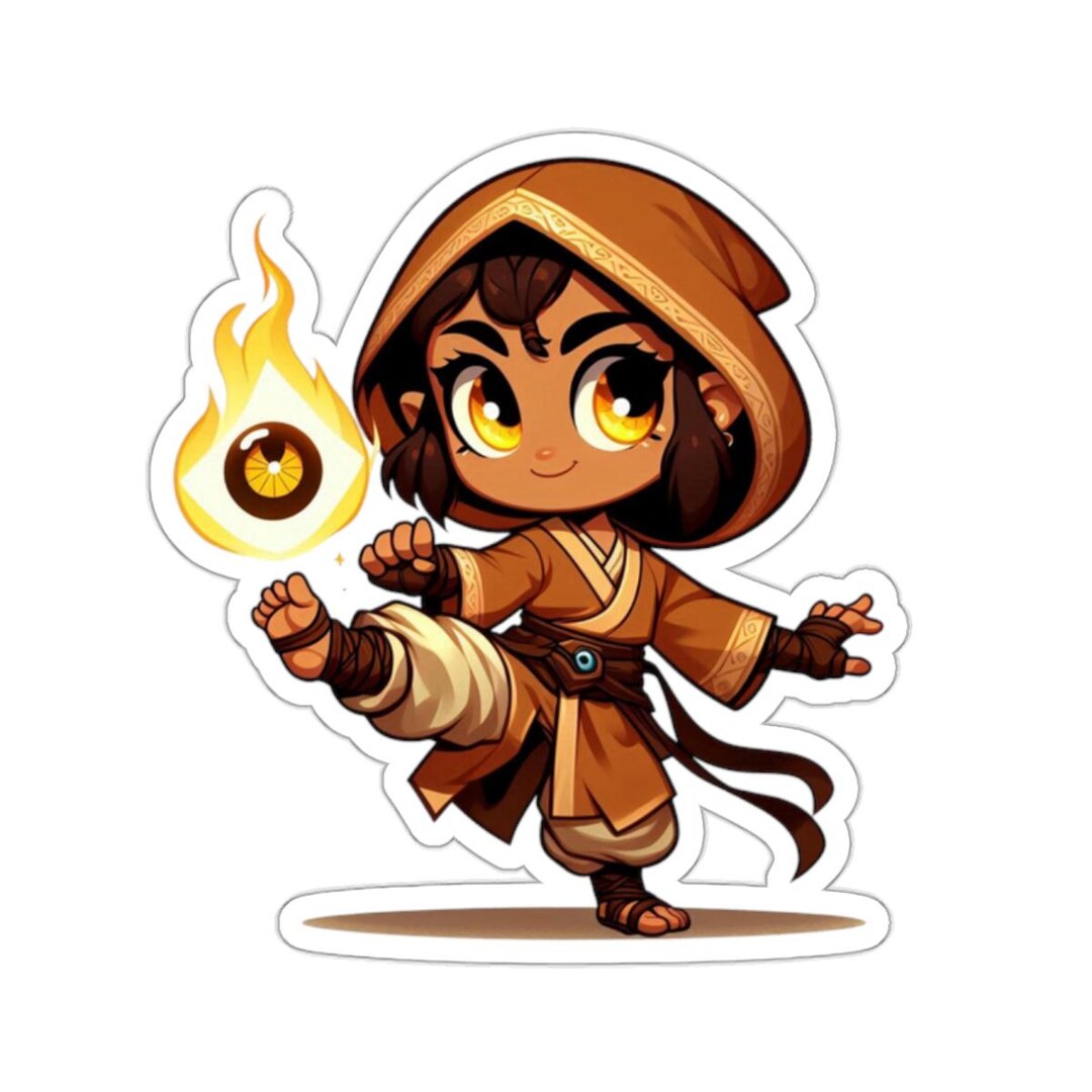 Halfling Monk Decal, Different Character Classes for TTRPG and Dnd Fans ...