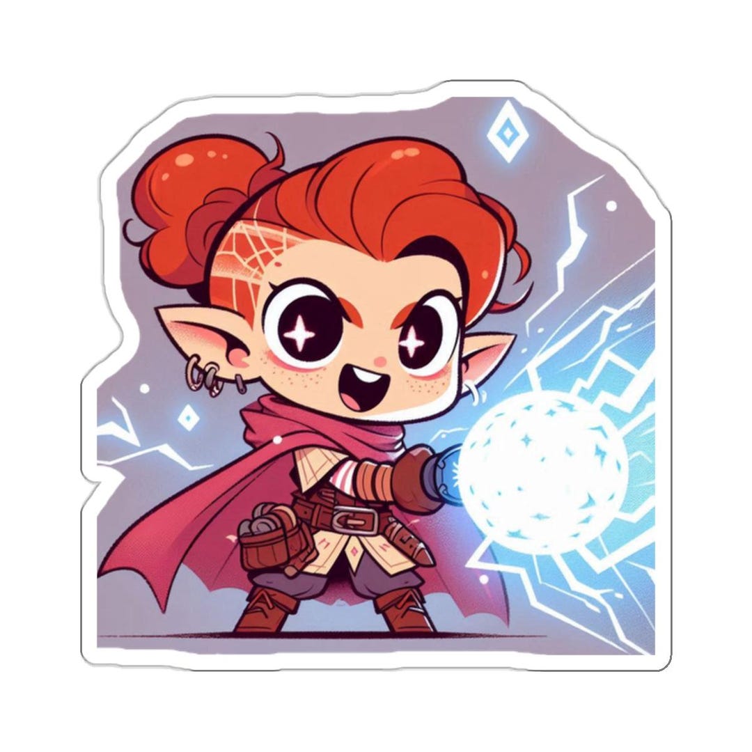 Playable TTRPG, Dwarf Warlock, Dnd Characters, Kiss-cut Stickers ...