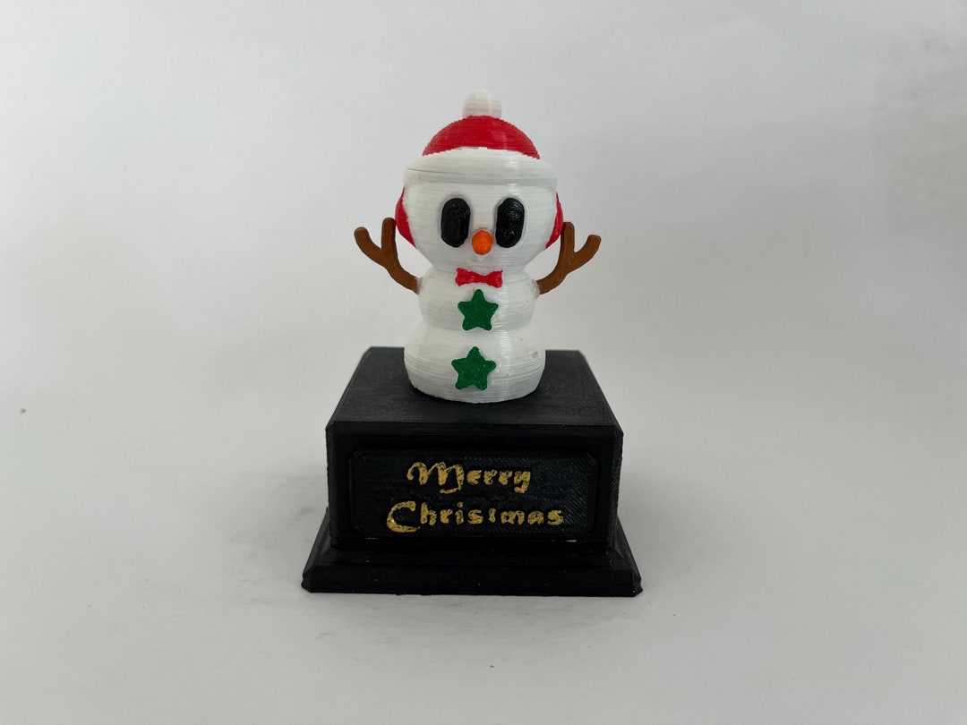 Personalized Snowman Trophy, Christmas Decor Contest Award Winner ...