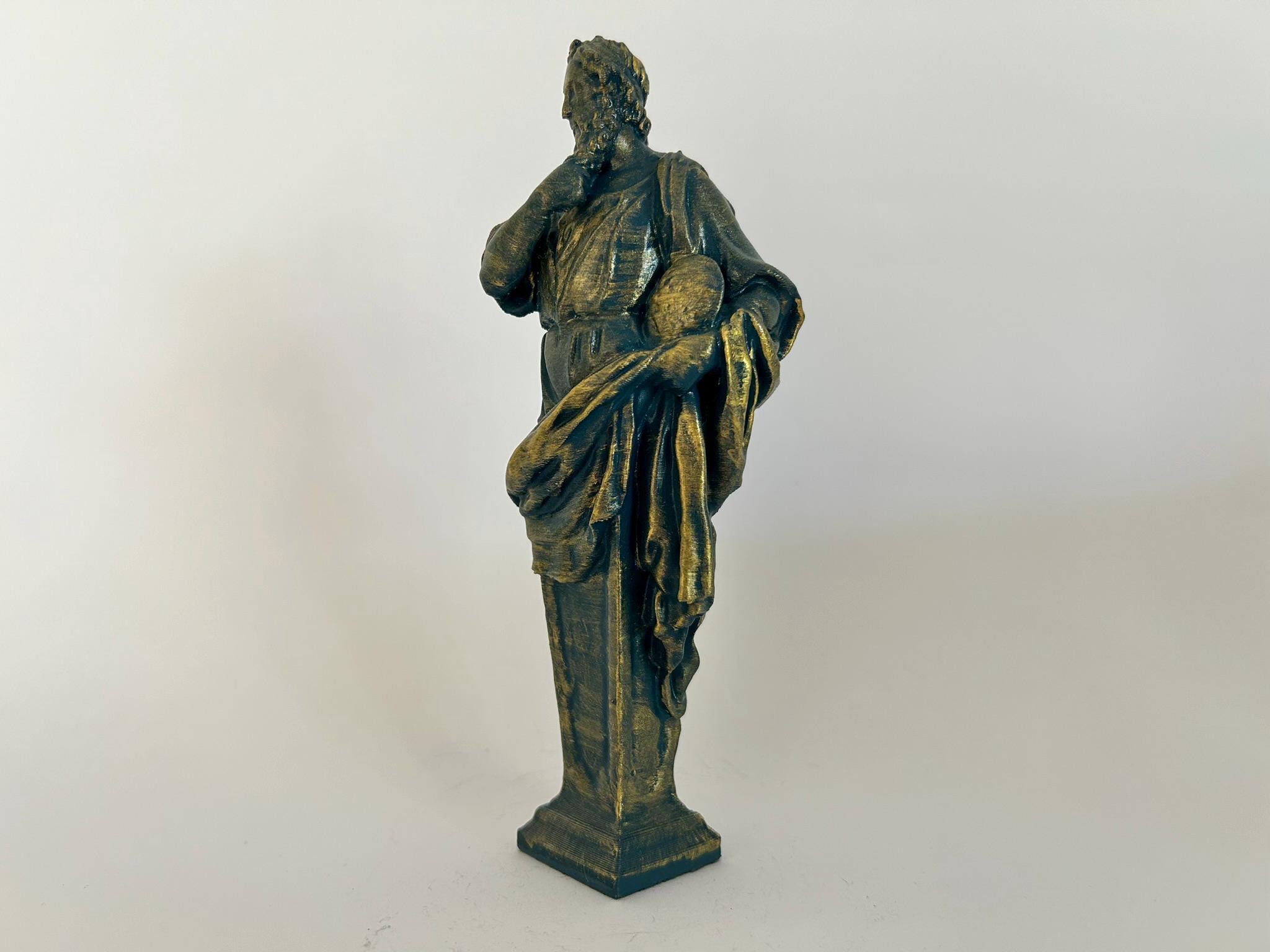 Plato Statue, Ancient Greek Philosophy Handpainted Sculpture, Timeless ...