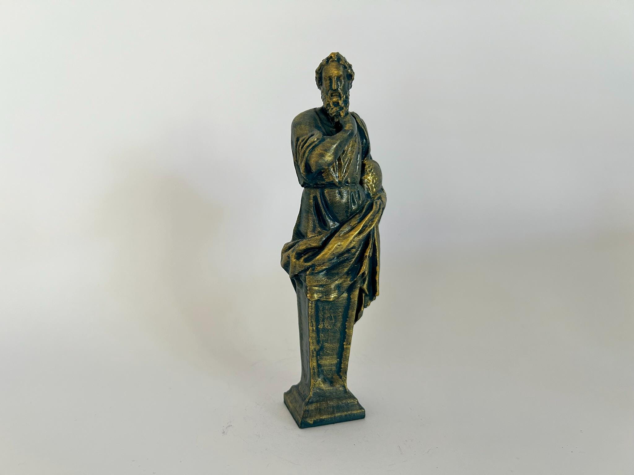 Plato Statue, Ancient Greek Philosophy Handpainted Sculpture, Timeless ...