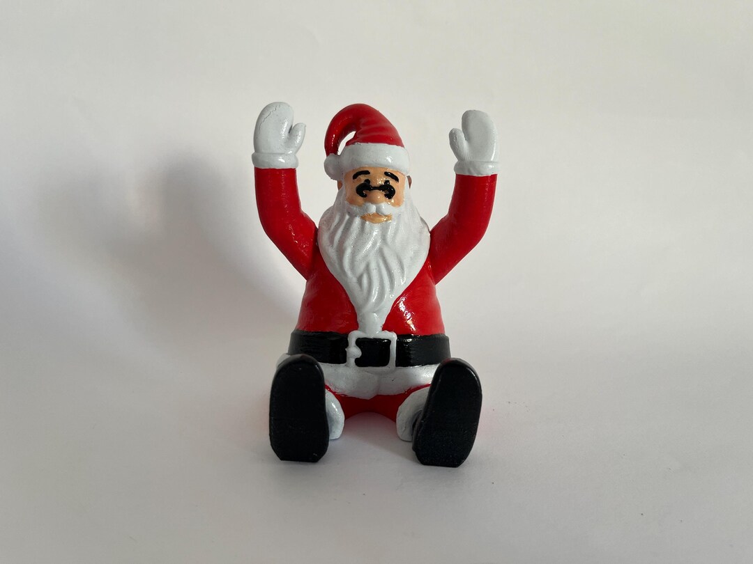 Christmas Santa Claus Phone Holder, Christmas Ornament, Christmas Gift ...