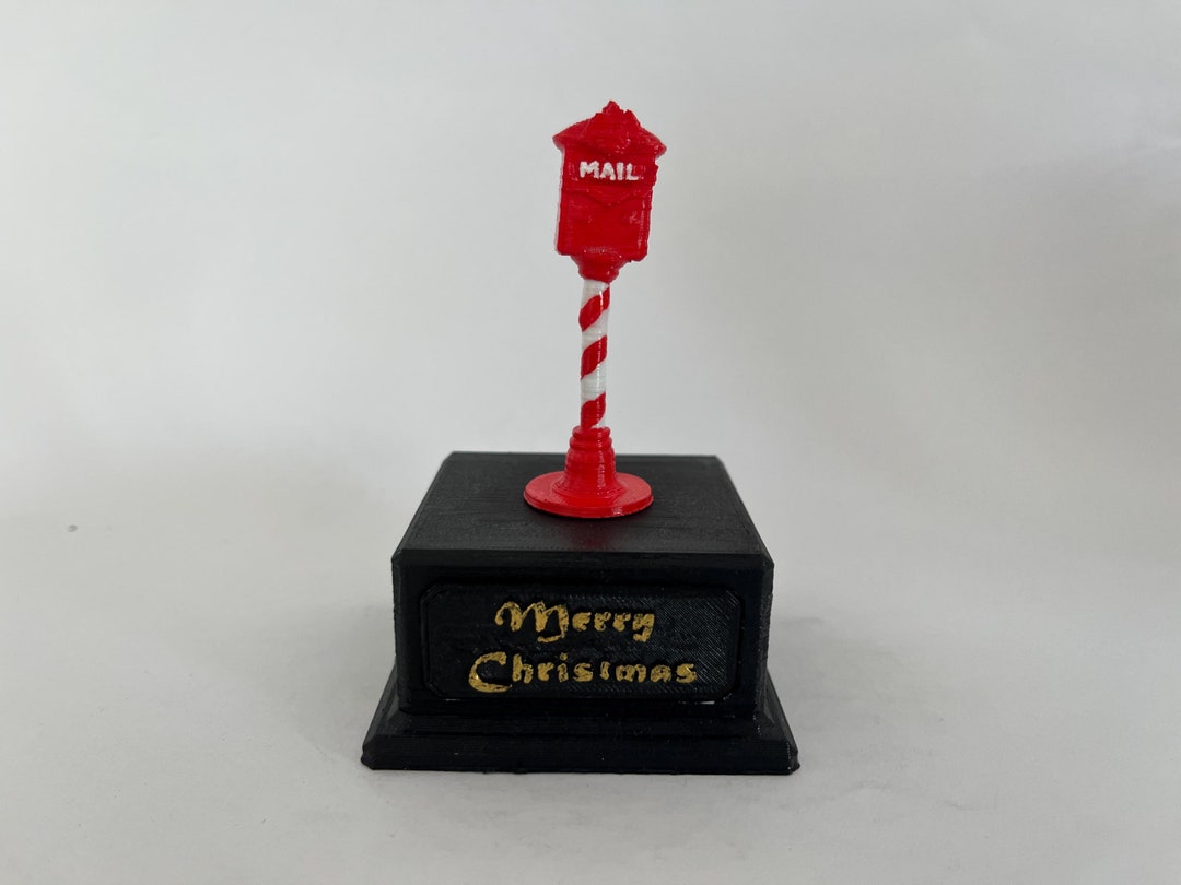 Personalized Mailbox Santa Trophy, Christmas Decor Contest Award Winner ...