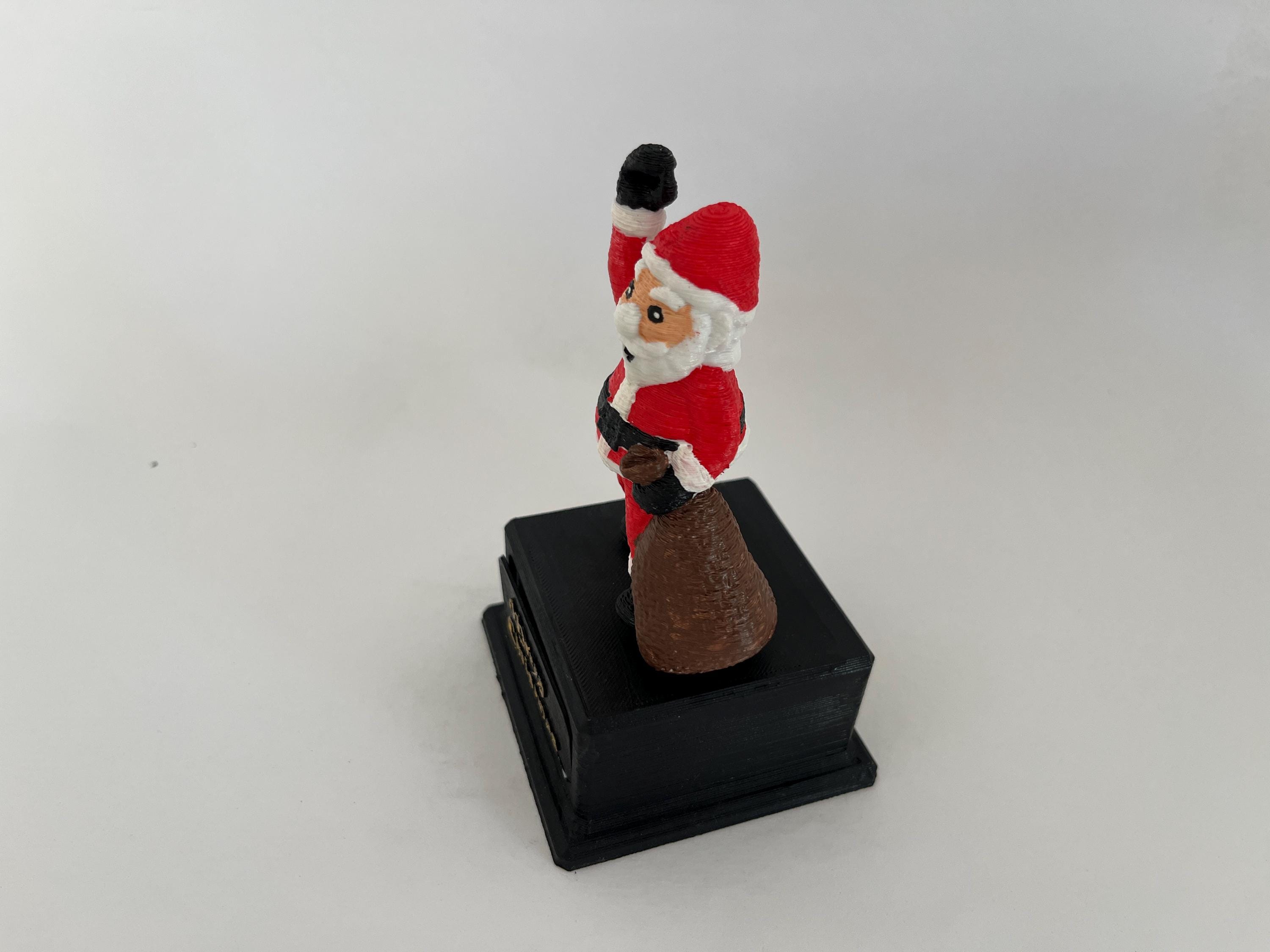 Personalized Santa Claus Trophy, Christmas Decor Contest Award Winner ...