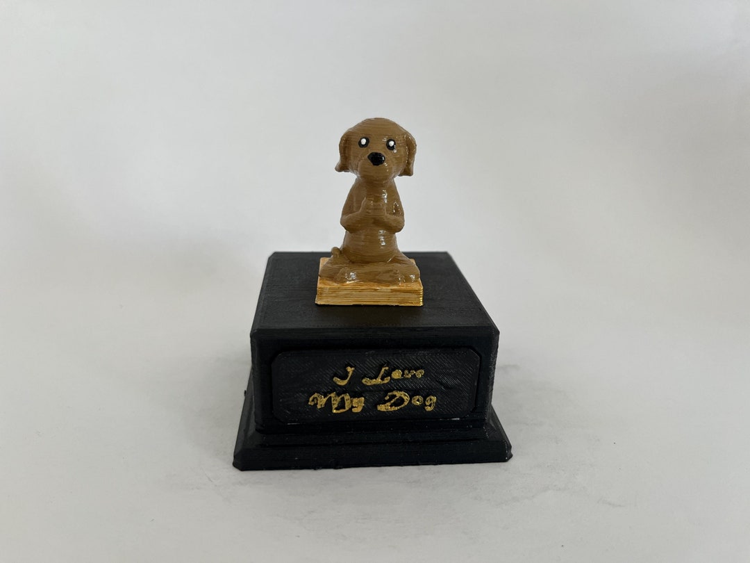 Personalized Dog Buddha Trophy, Custom Pet Competition Award, Pet ...