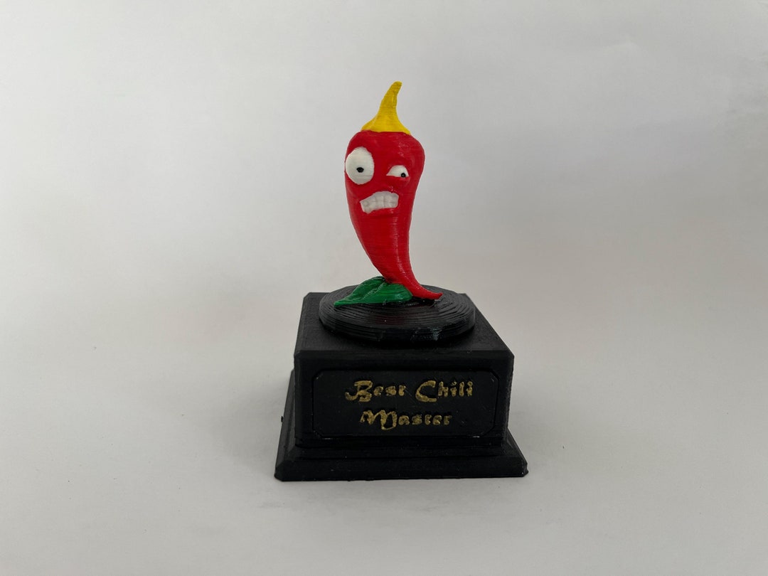 Personalized Chili Cook off Trophy, Chili Competition Champion, Red Hot ...