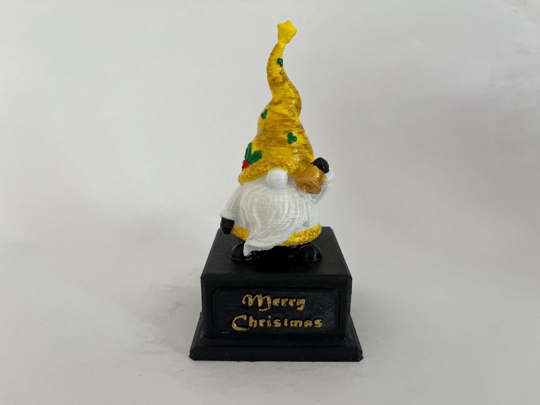 Personalized Gnome Man Bell Trophy, Best Tree, Christmas Decor Contest ...