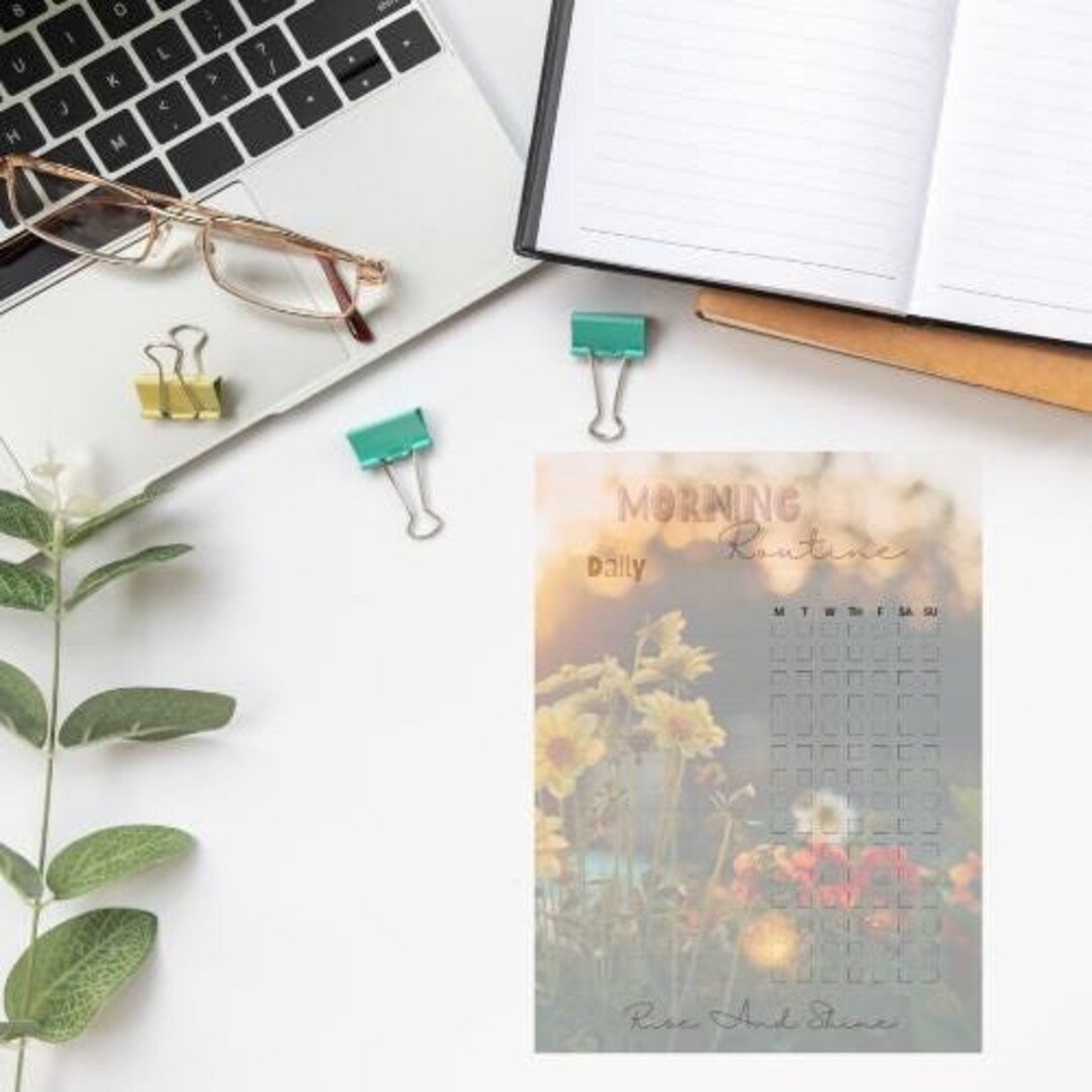 Morning Routine Planner, Printable Etsy Planner, Morning Routine ...
