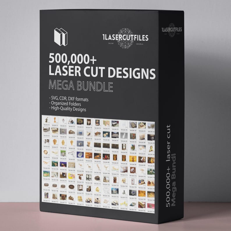 500,000+ Laser Cut Designs | 2D 3D CNC SVG DXF Cdr | Engraving Patterns ...