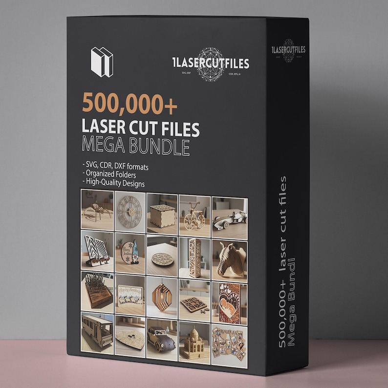 LASER CUT FILES 500,000+ Mega Bundle Set Dxf Svg 3D 2D Designs Cnc ...