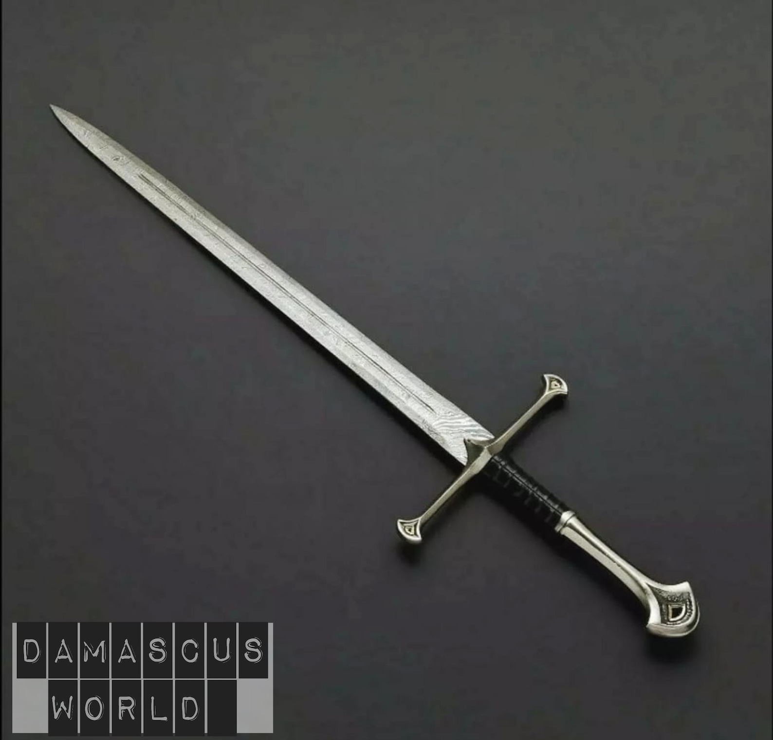 Custom Handmade Damascus Steel Medival Viking Andruli Sword of Narsil ...