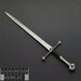 Custom Handmade Damascus Steel Medival Viking Andruli Sword of Narsil ...