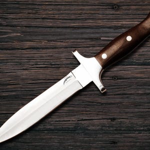 Full Tang Dagger Knife With Leather Sheath- Double Edge Knife for ...