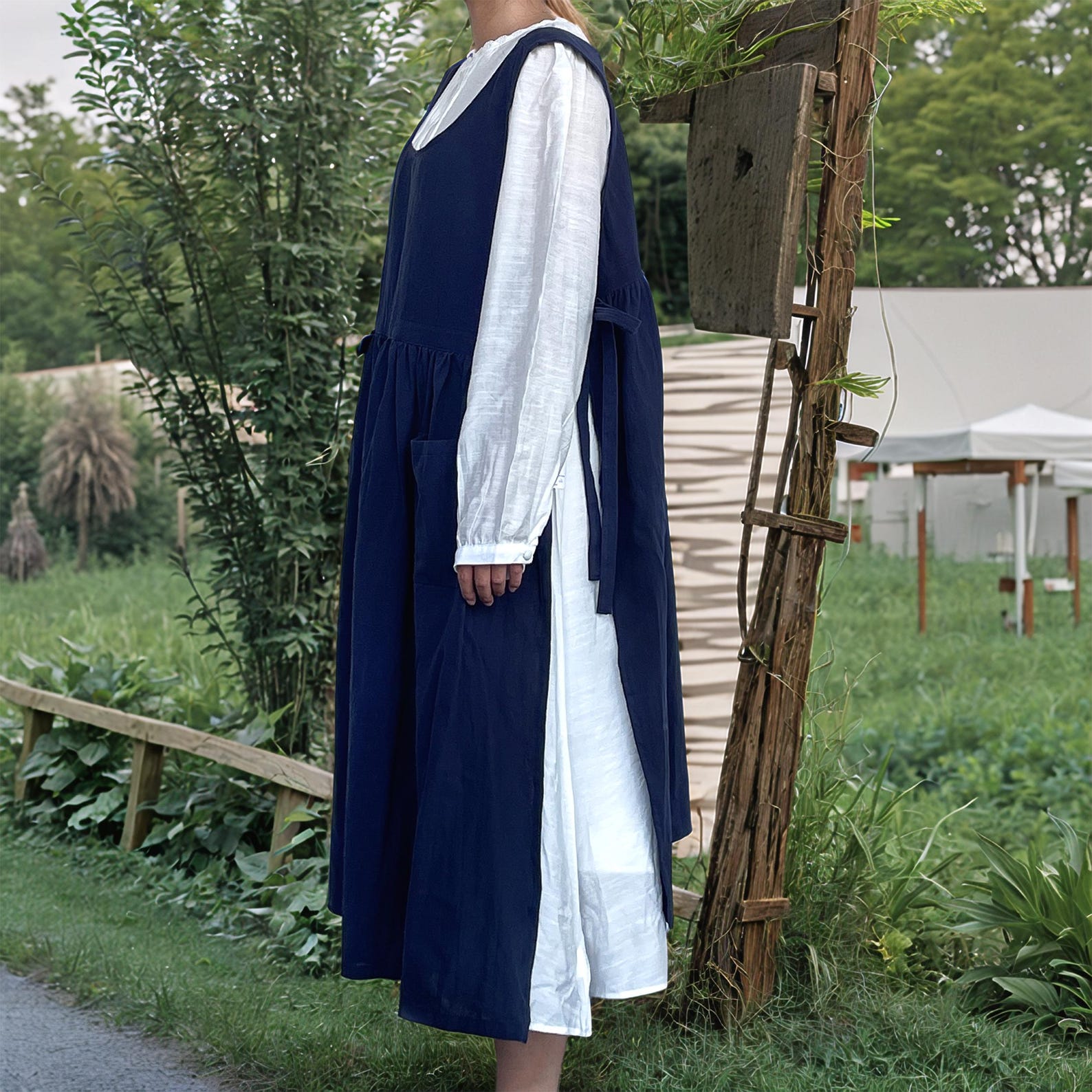 Vintage Japanese Style Aprons, Retro Apron, Aprons for Women, 6 Colors ...