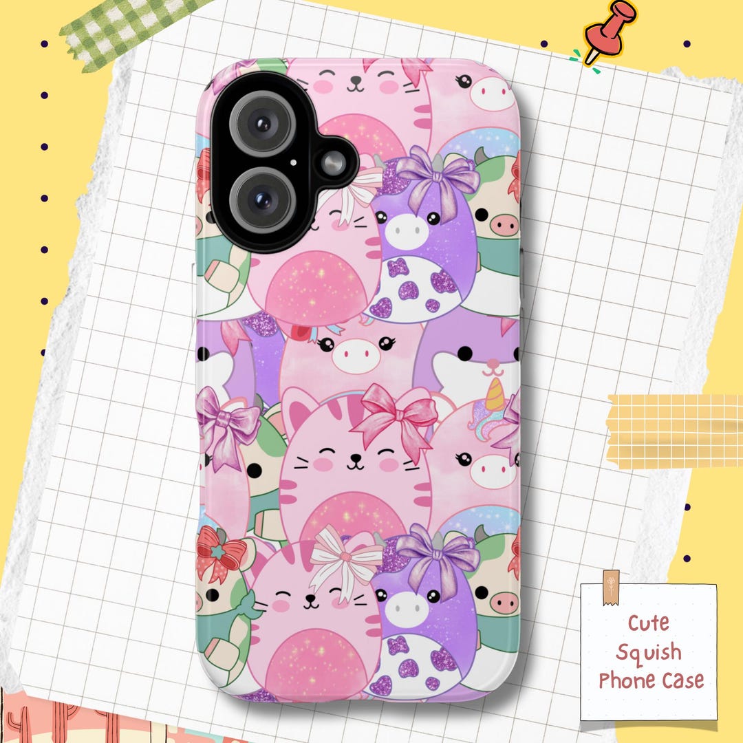 Cute Squishmallow Squishy Squish Squad Birthday Gift Cute Phone Case ...