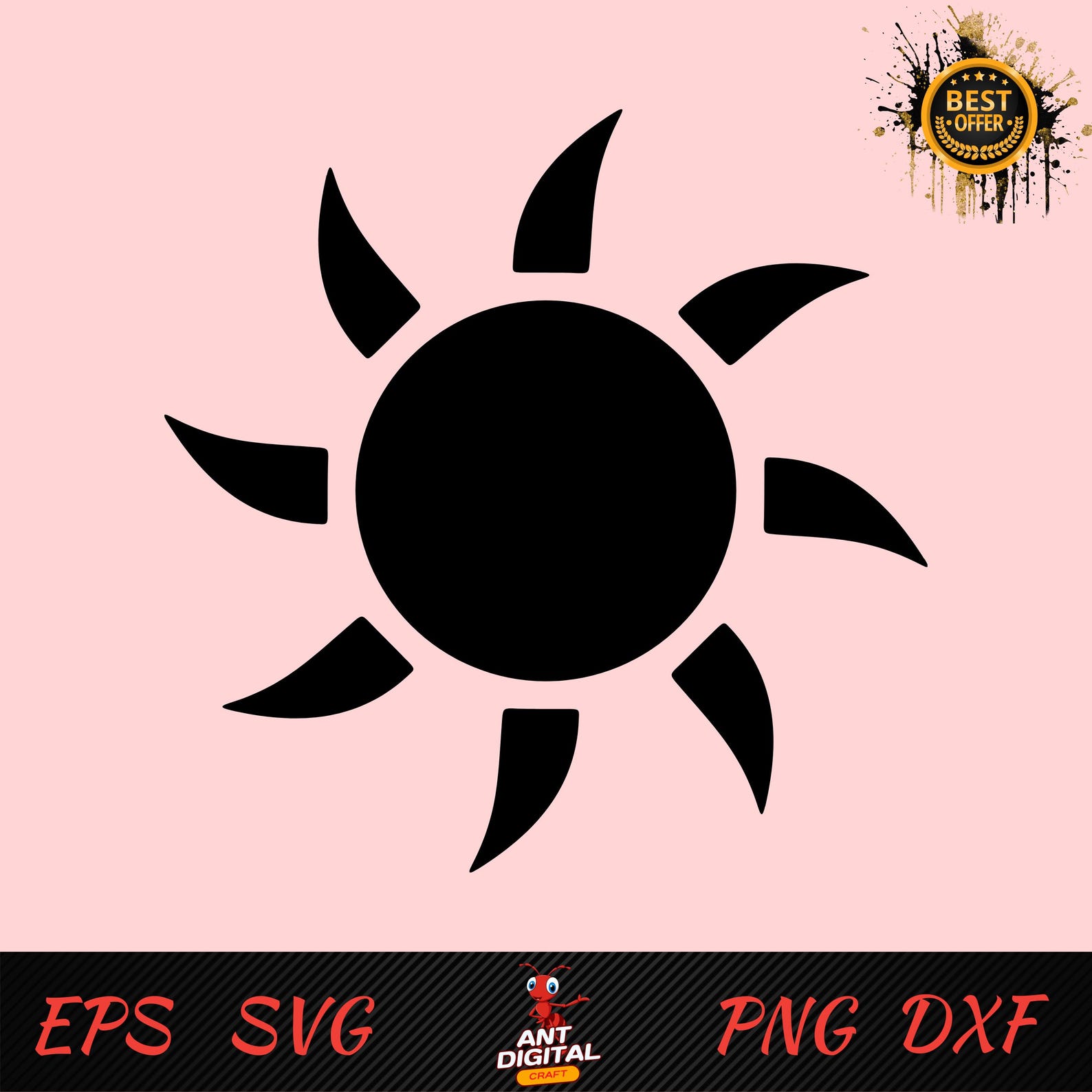 Sun SVG, Sun Cut File, Sun SVG Files for Cricut, Sun Clipart for ...