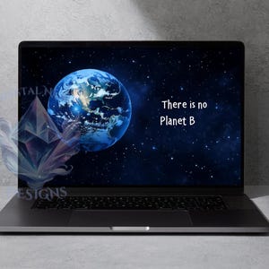 There is No Planet B Earth Day Desktop Wallpaper PC Mac, Png Aesthetic ...