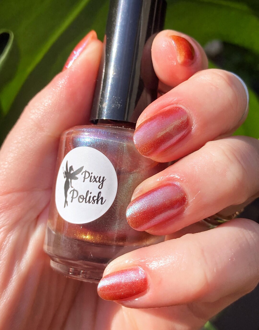 WANDERLUST Red Green Gold Color Shift Shimmer Nail Polish 10-free Non ...