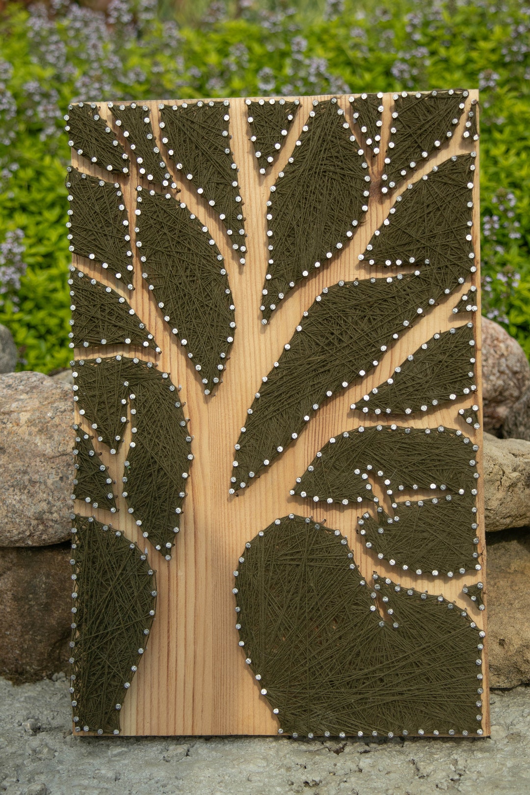 Handmade Tree String Art | Tree Wall Decor | Recycled Materials ...
