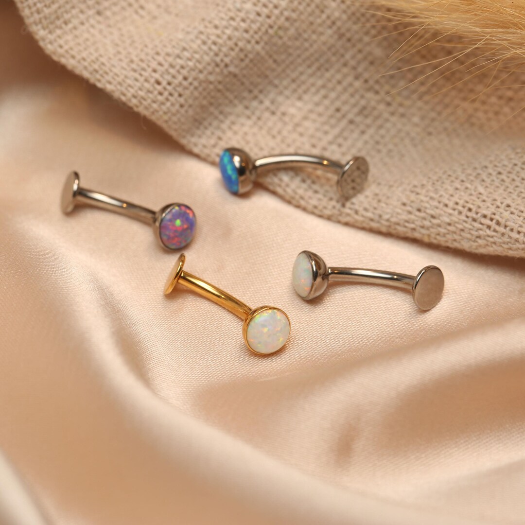 Titanium Gold/silver Belly Button Ring Round Bottom Belly Button ...