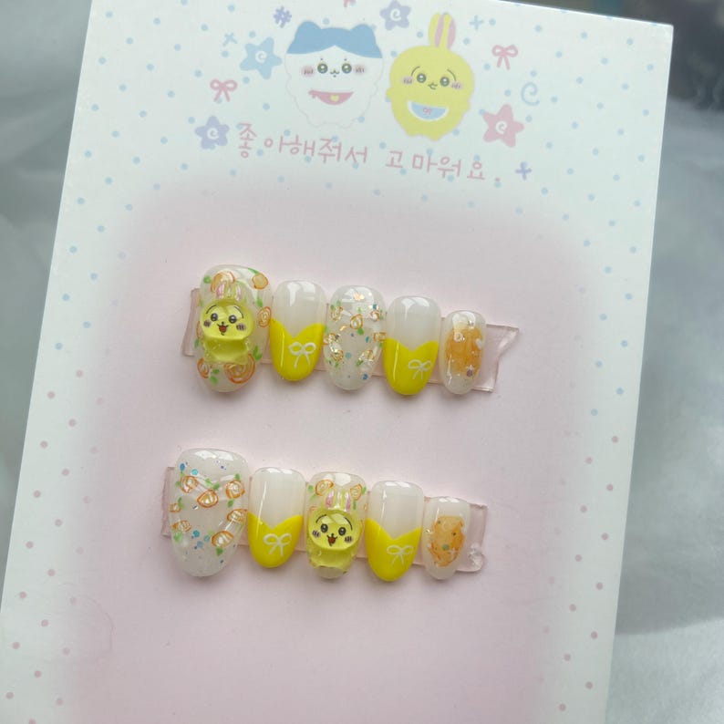 Usagi CHIIKAWA Press on Nails Japanese Nails /3D Nails/nails Press on ...