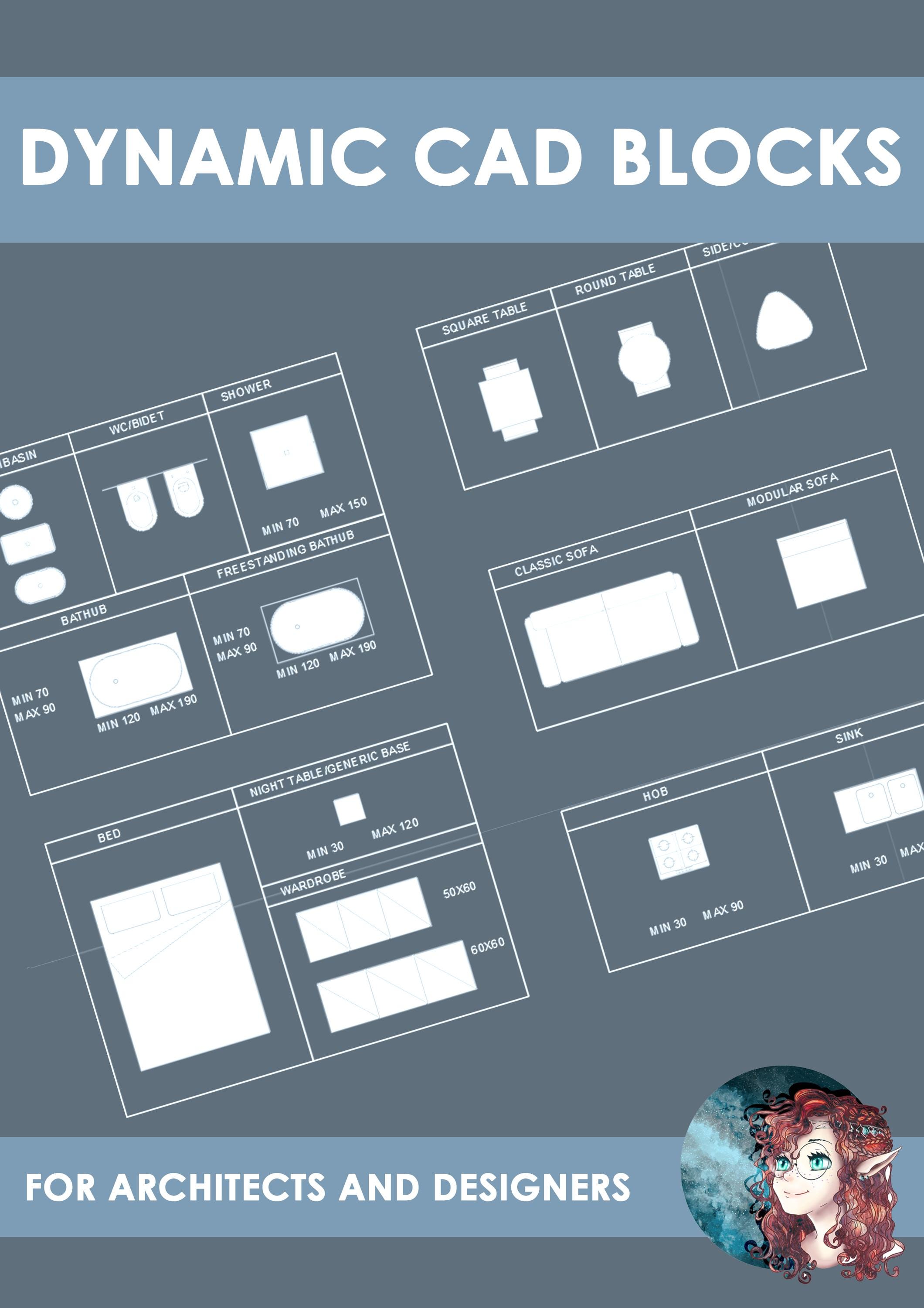 Dynamic CAD Blocks for Interior Designers - Etsy