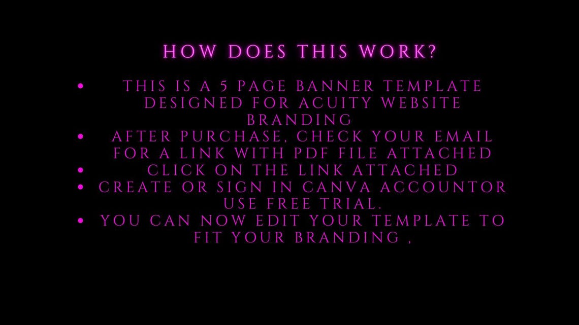 Editable DIY 5+ Banner Acuity Website Branding Template | Acuity ...