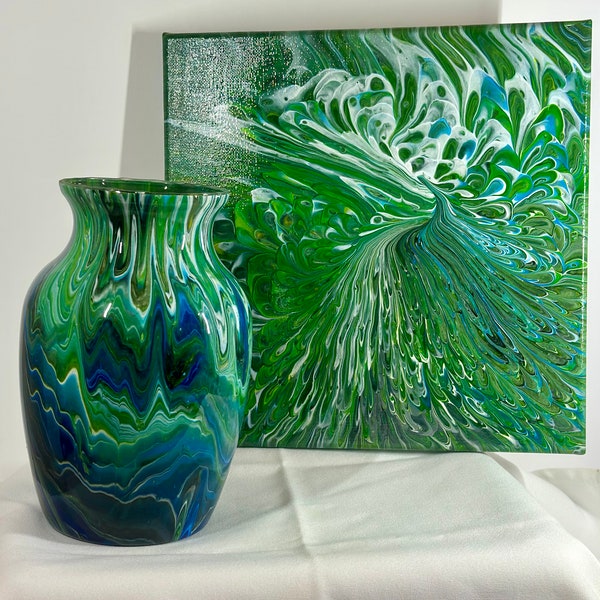 Acrylic Fluid Art Vase - Etsy