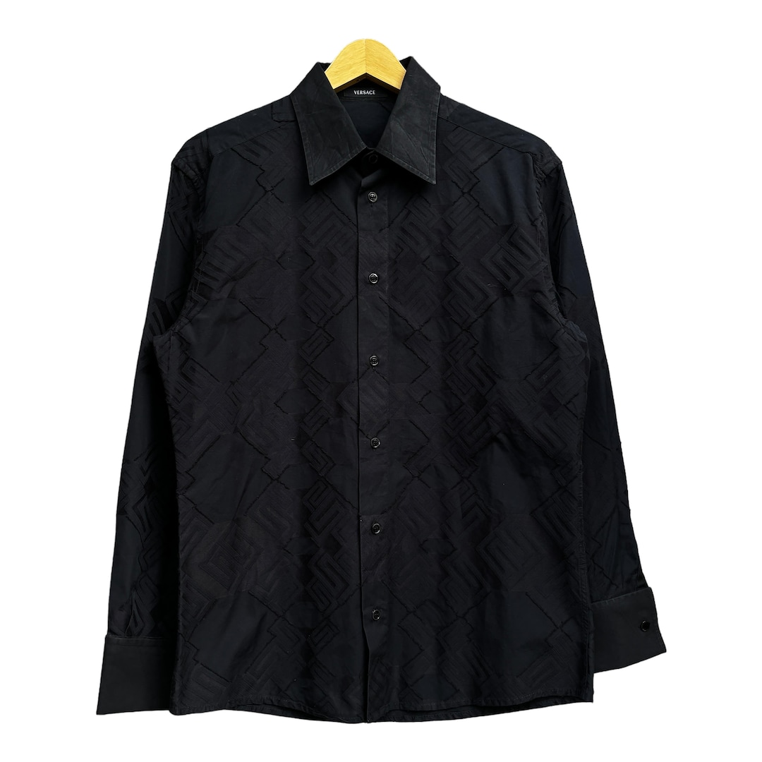 Vintage Versace Button Down Oxford Long Sleeve Shirt Made in Italy - Etsy