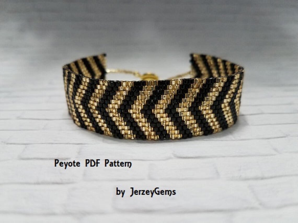 Chevron Pattern PDF Bead Tutorial Geometric Pattern Odd - Etsy