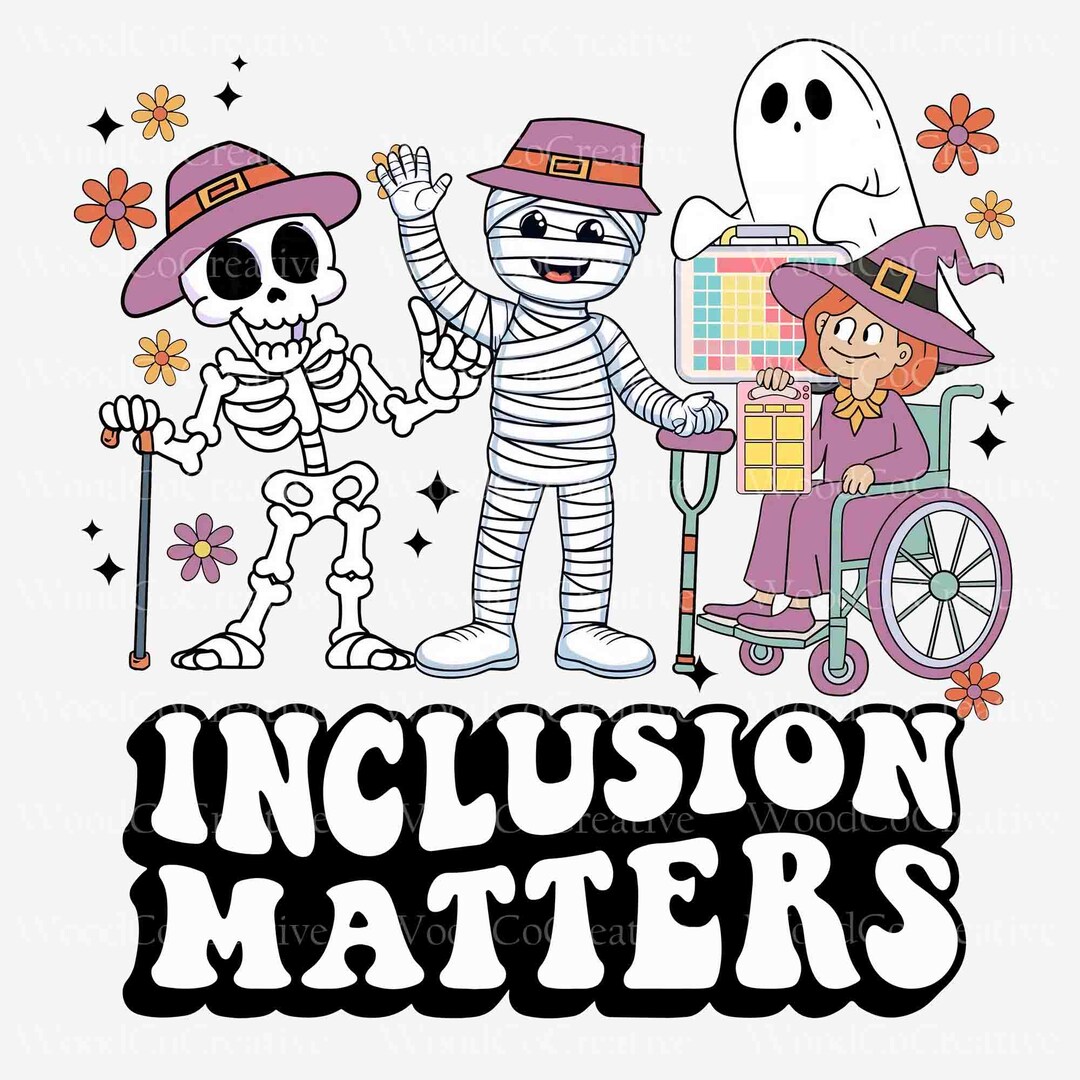 Inclusion Isn't Scary Png, SLP Halloween Png, Sped Teacher Png ...