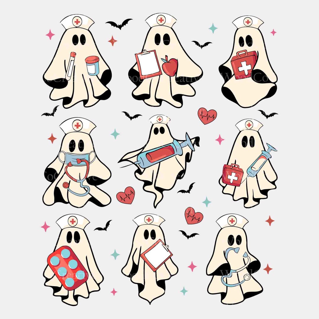 Spooky Nurse PNG, Halloween Nurse Png, Halloween Nurse Ghost Png ...