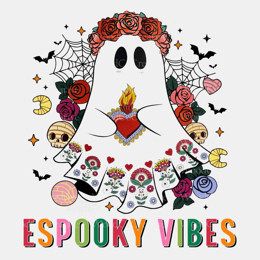 Mexican Ghost PNG, Espooky Vibes Png, Espooky Season, Spooky Conchas ...