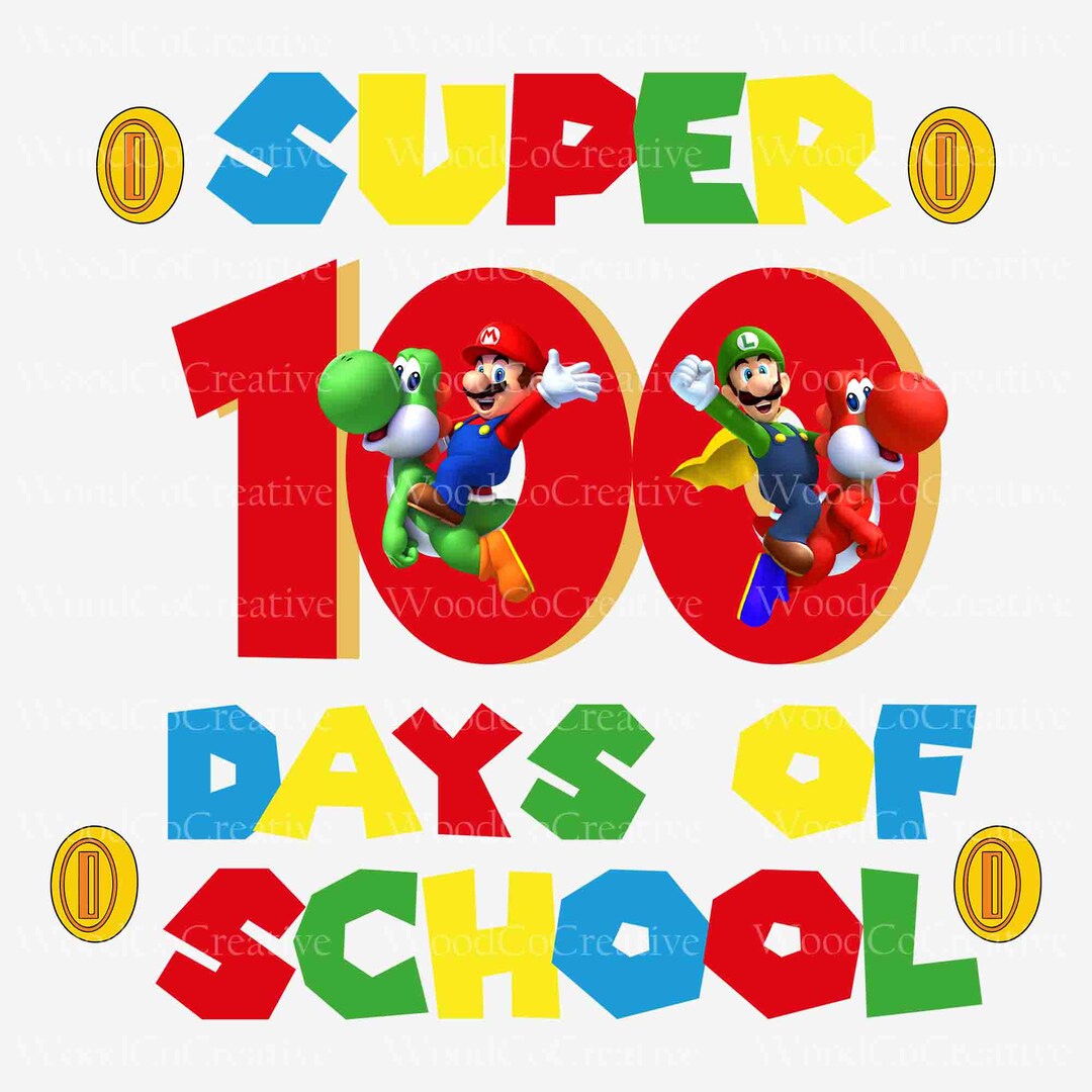Super 100 Days of School Png, Super 100 Days of School PNG, Teacher ...