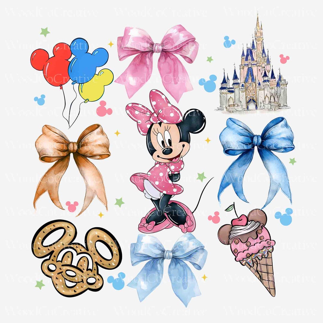 Mouse Coquette Pink Bow PNG, Valentine Png, Mouse Shirt Design, Magical ...