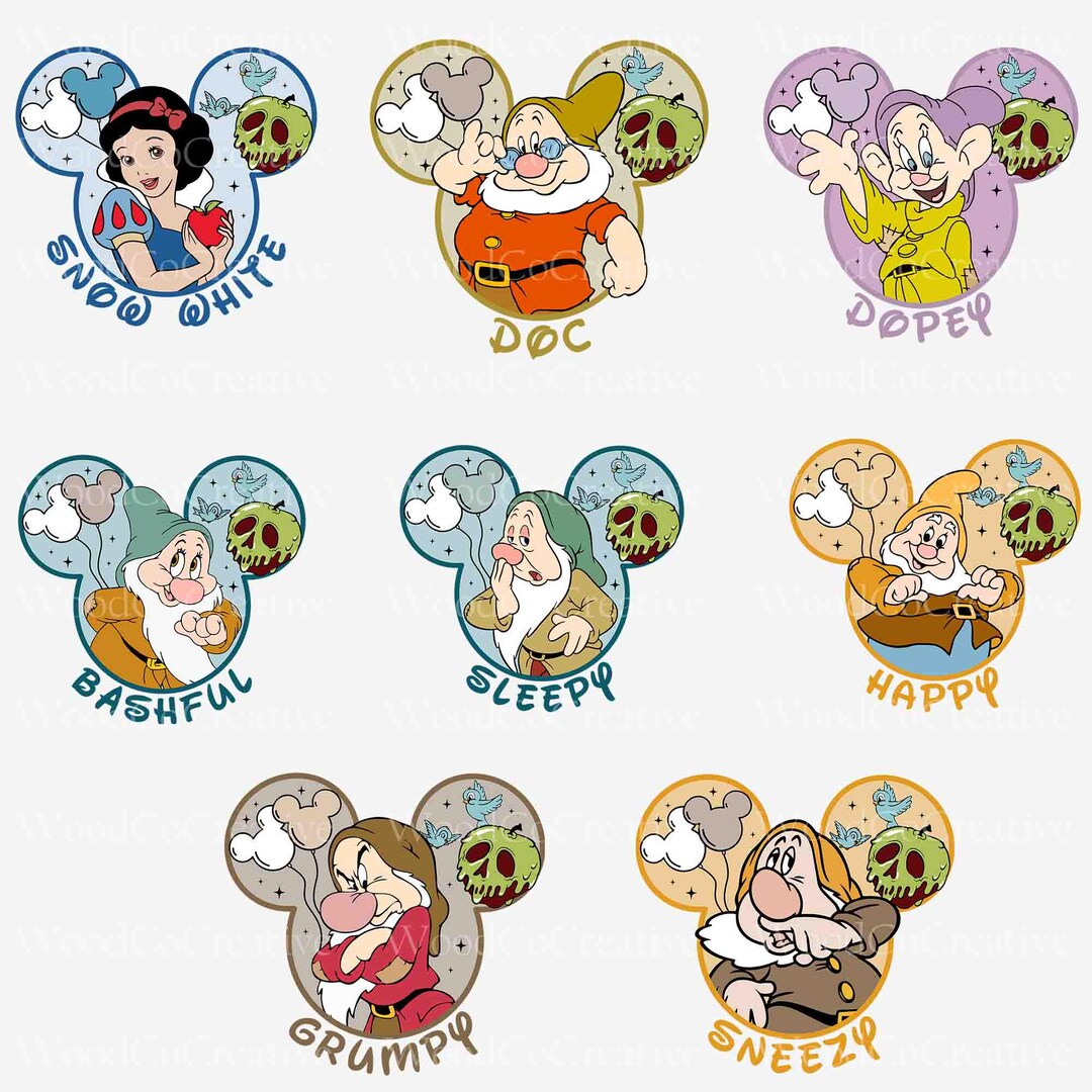 Bundle Seven Dwarfs SVG, Family Vacation Svg, Family Trip Svg, Vacay ...